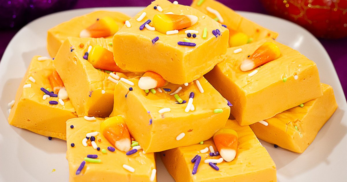 Easy Halloween Orange Fudge - Fun, Festive & Delicious | Amy Lynn's Kitchen